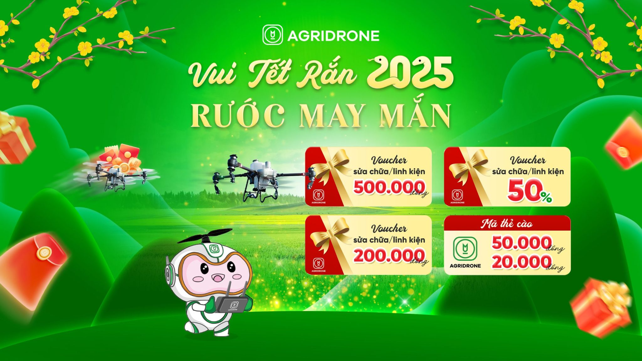 GAME VUI TẾT RẮN - RƯỚC MAY MẮN 2025